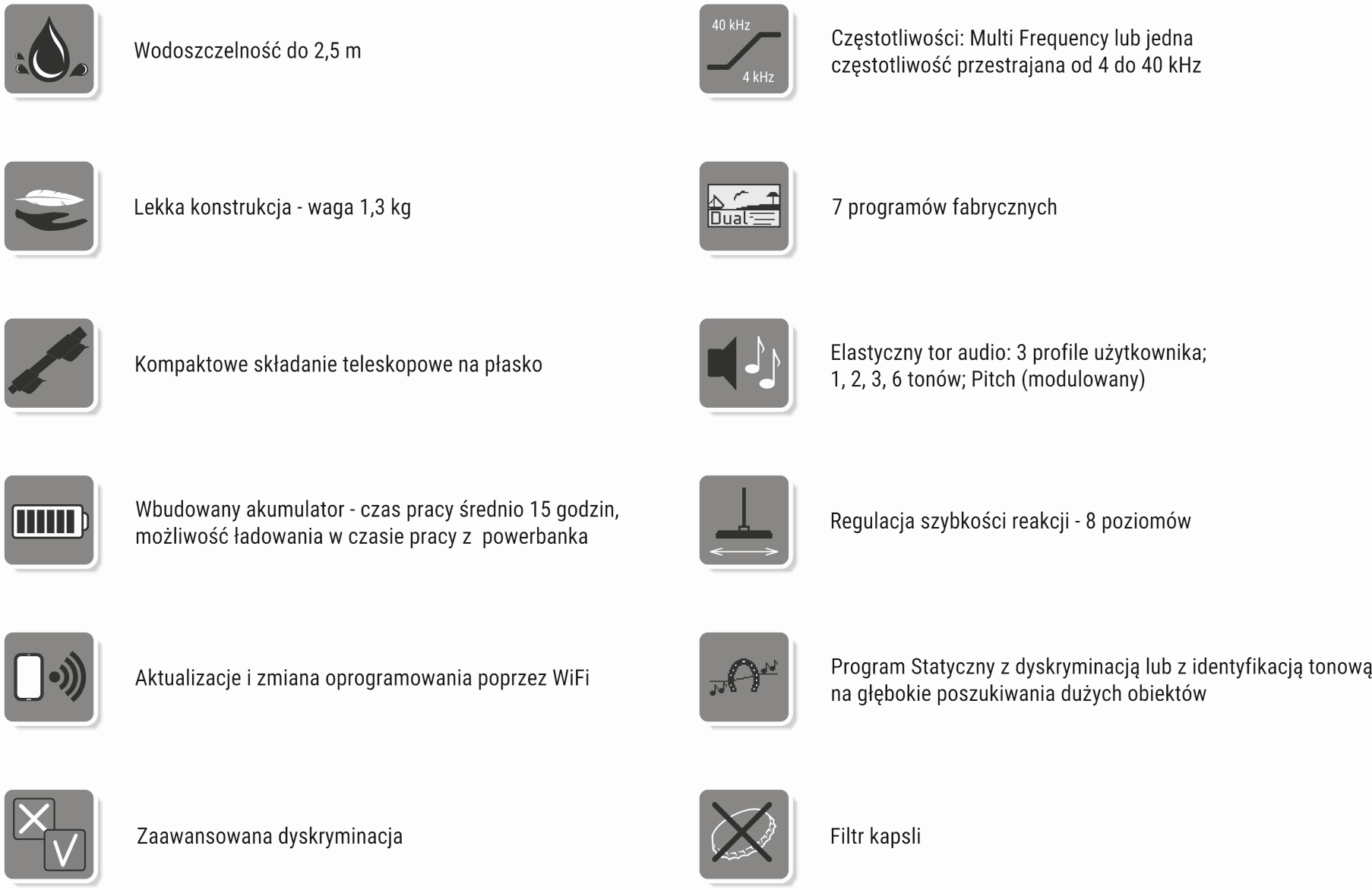 Wykrywacz metali RUTUS Versa